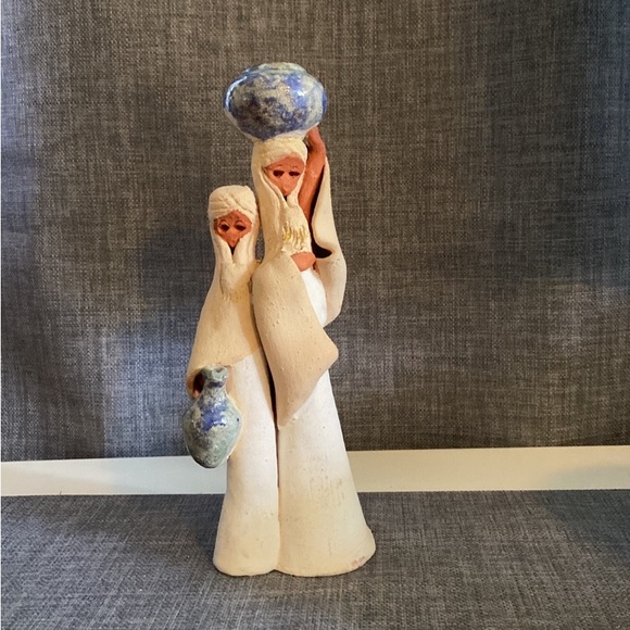 Kalderon | Art | Old Kalderon 2 Women Figurine Israel Art Ceramics ...